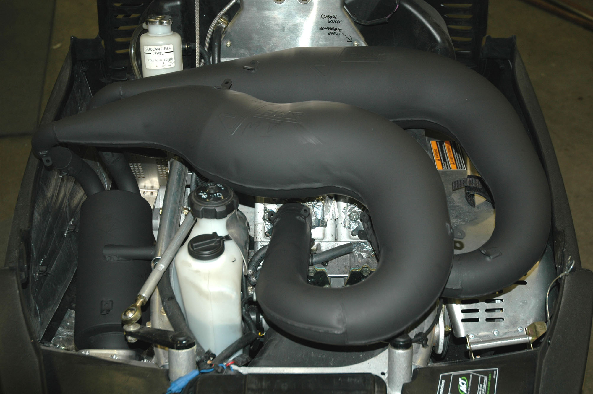 ’05-’06 M7 TWIN PIPES - JAWS Performance - Snowmobile Trail Pipes, Race ...