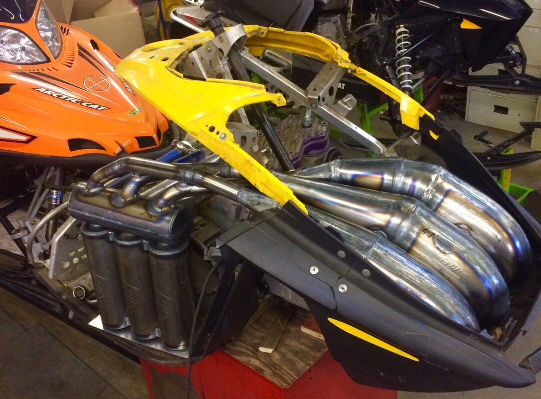 Jaws Triple Pipes in the REV Chassis - JAWS Performance - Snowmobile ...